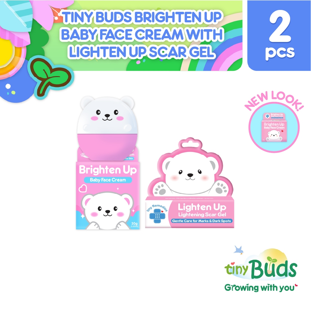 Tiny Buds Brighten Up Baby Face Cream with Lighten Up Baby Scar Gel ...