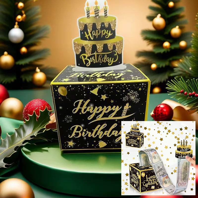 Birthday Cash Pull Gift Box Money Pulling Box Surprise For Graduation ...
