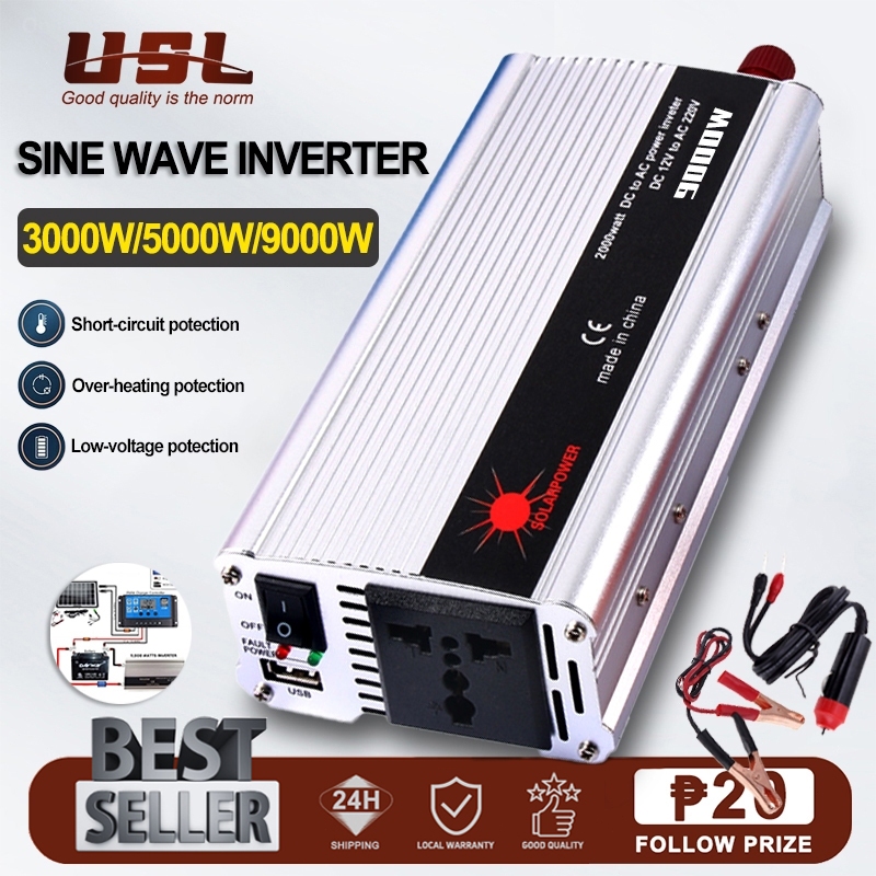 Automatic Inverter Power Converter 9000W Car Power Inverter DC 12V to ...