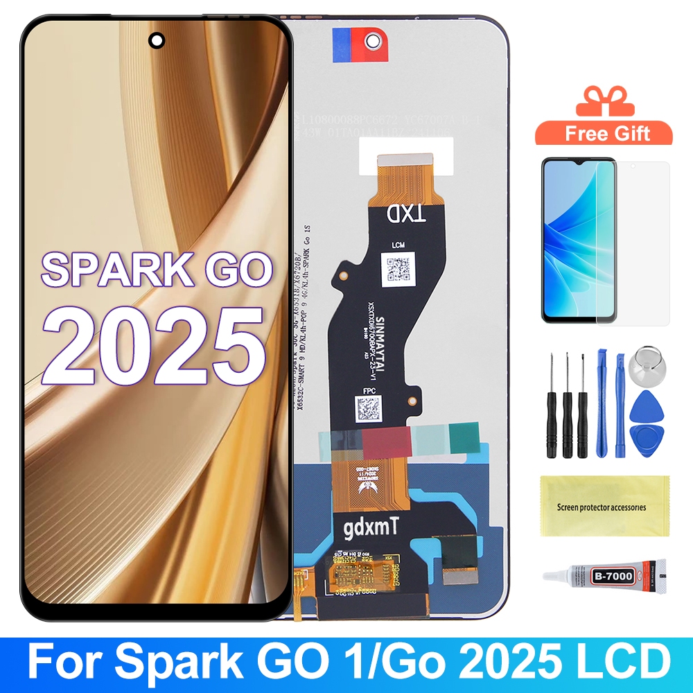 Display Screen For Tecno Spark Go 1/Spark Go 2025 LCD Touch Screen Assembly Replacement | Shopee ...