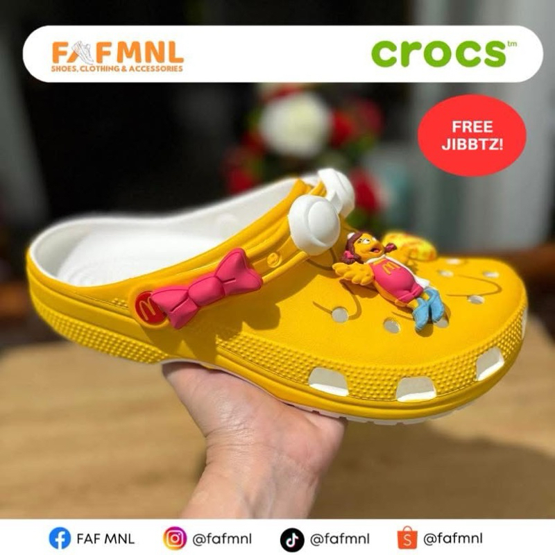 Original crocs x Mcdonalds Collab "Birdie" size M9/W11 | Shopee Philippines