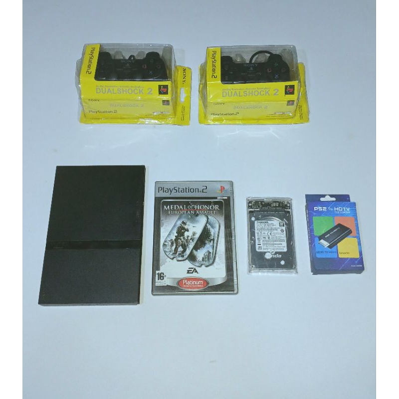 playstation 2 console ps2 bundle with external usb drive | Shopee ...
