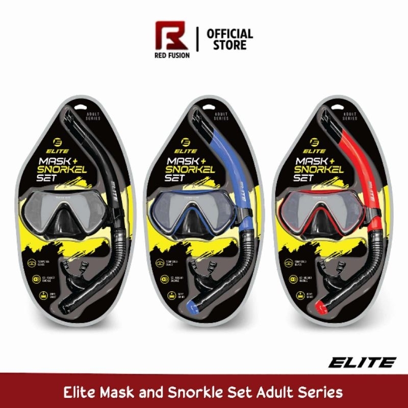 Elite Mask And Snorkel Set Adult Series | Shopee Philippines