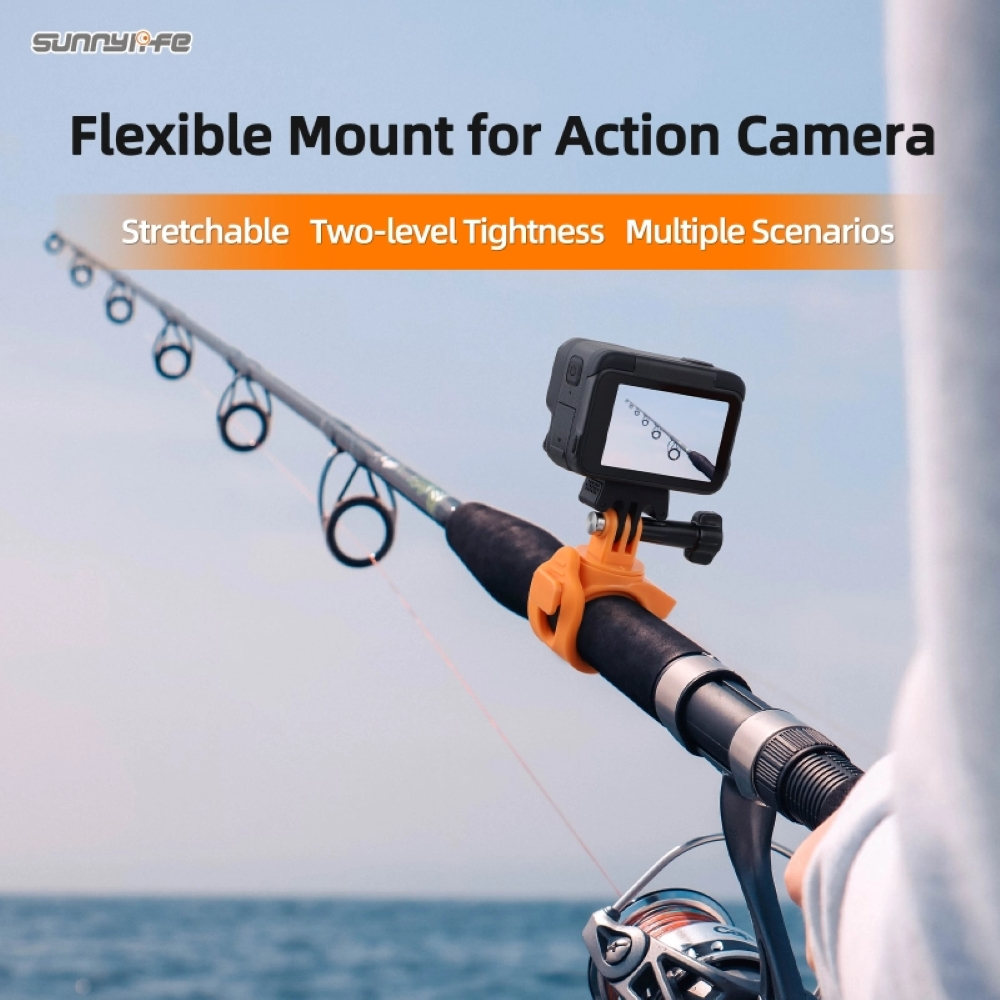 Sunnylife 360° Flexible Strap Mount Action Cameras - Wrap Band for Bike ...