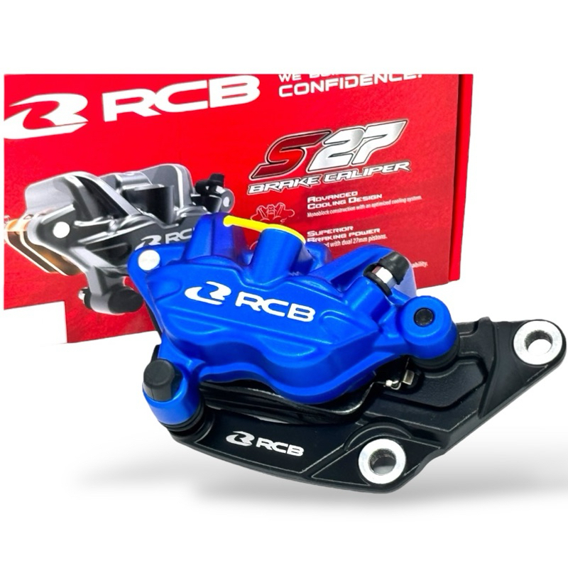 RCB BRAKE CALIPER S-27 SERIES FORGED MONOBLOCK AEROX/NMAX FRONT/MIO ...