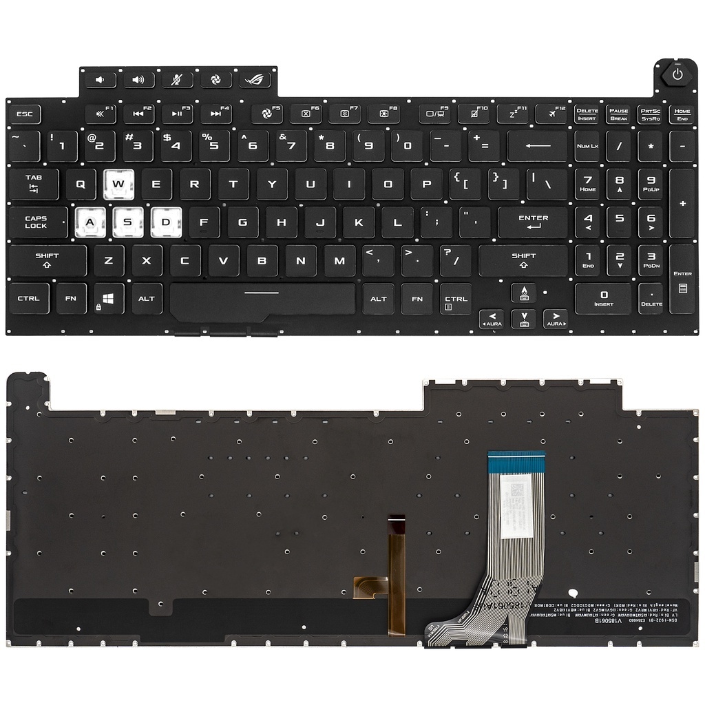 Asus ROG strix G731 G731GW G731GT G731GU G731GV Laptop Backlit Keyboard ...