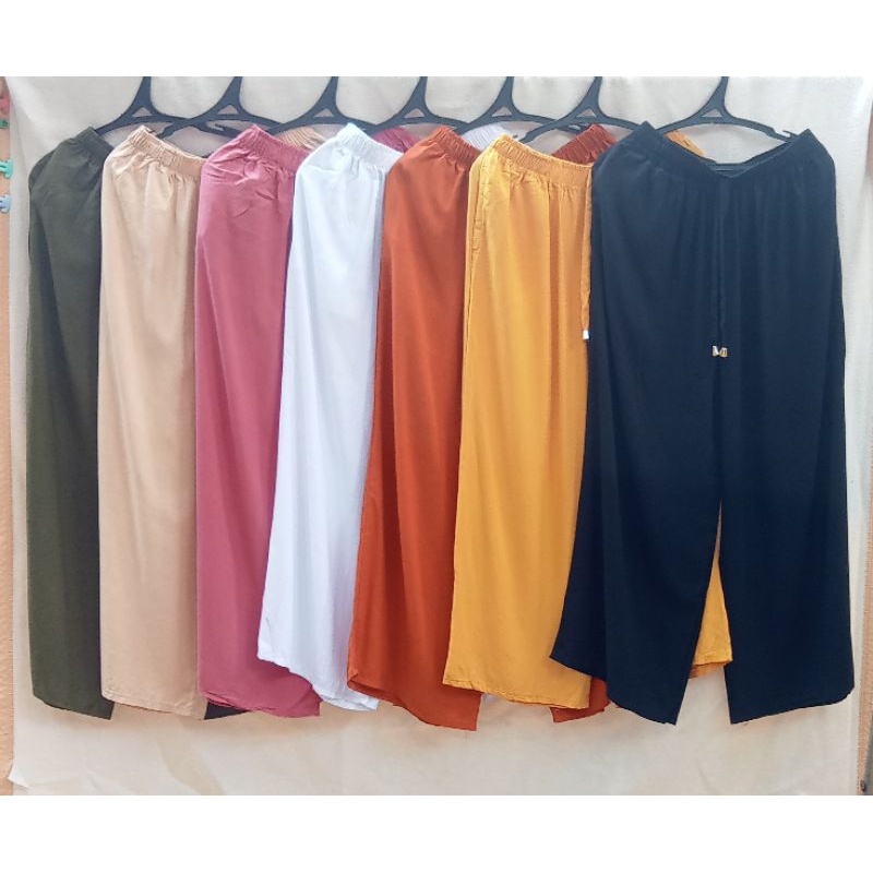 Challis Square Pants Semi Formal Tokong With Pocket Freesize Women ...