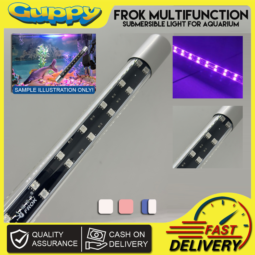 FROK Submersible LED Multi-function Aquarium Light Heavy Duty ...
