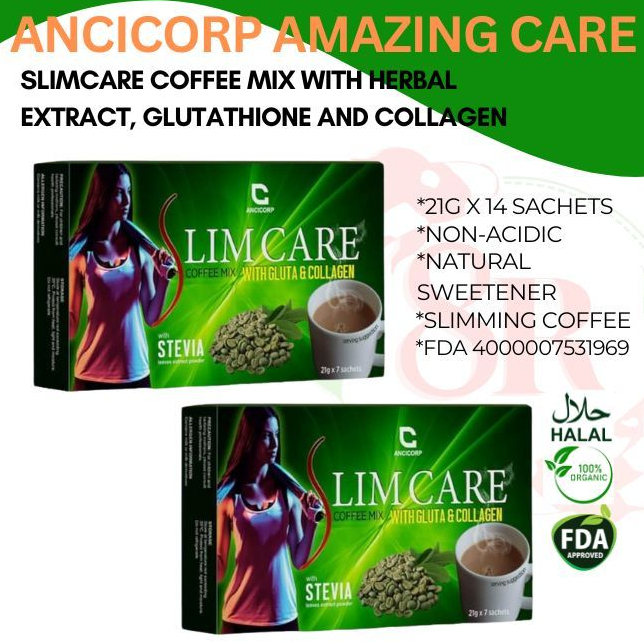 Slimcare Herbal Slimming Coffee Mix with Glutathione, collagen and ...