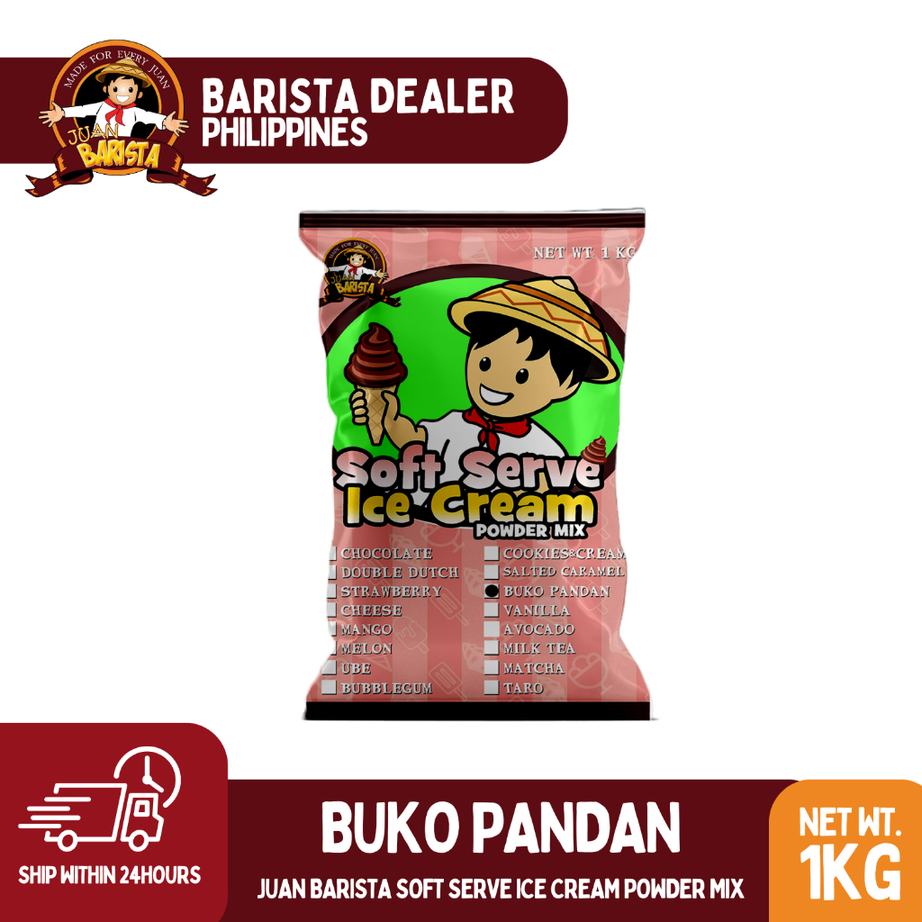Juan Soft Serve Buko Pandan Ice Cream Powder Mix 1 kilogram | Shopee ...