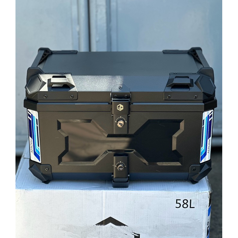 MC -AEROLITE ABS 58L Hard Plastic Top Box for Motorcycle | Shopee ...