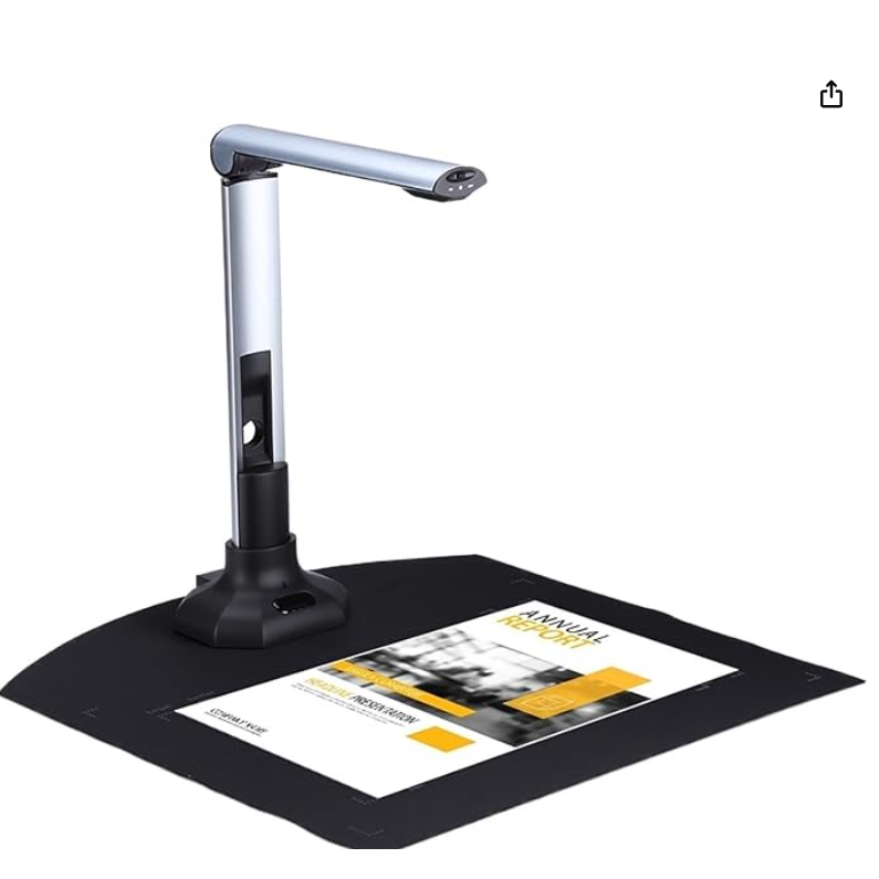 Document Camera BK52 Portable Book & Document Camera Scanner, Capture ...