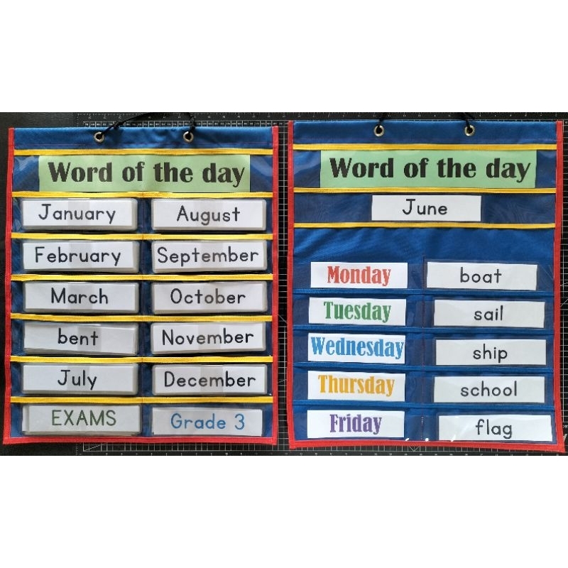 A word a day chart. Grade 3. 2 medium charts sizes 21 inches by 18 ...