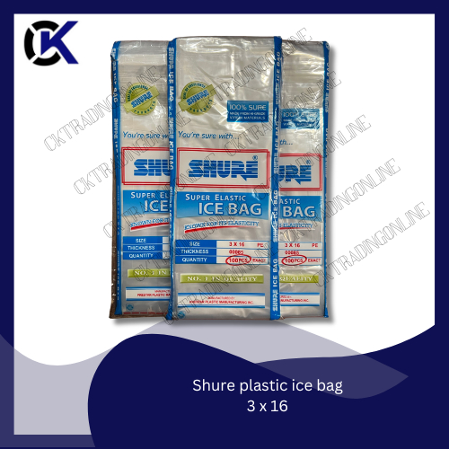 PER PACK 3X16 SHURE ICE BAG 100 pcs/pack | Shopee Philippines