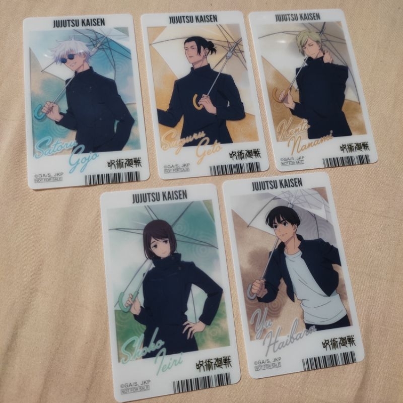 NEW! JJK JUJUTSU KAISEN Cards Set Gojo Geto Nanami Yuji Nobara Megumi ...