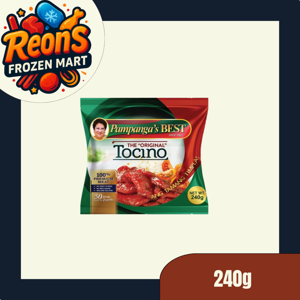 Pampanga's Best Original Pork Tocino and Tenderlicious Tocino 240G ...