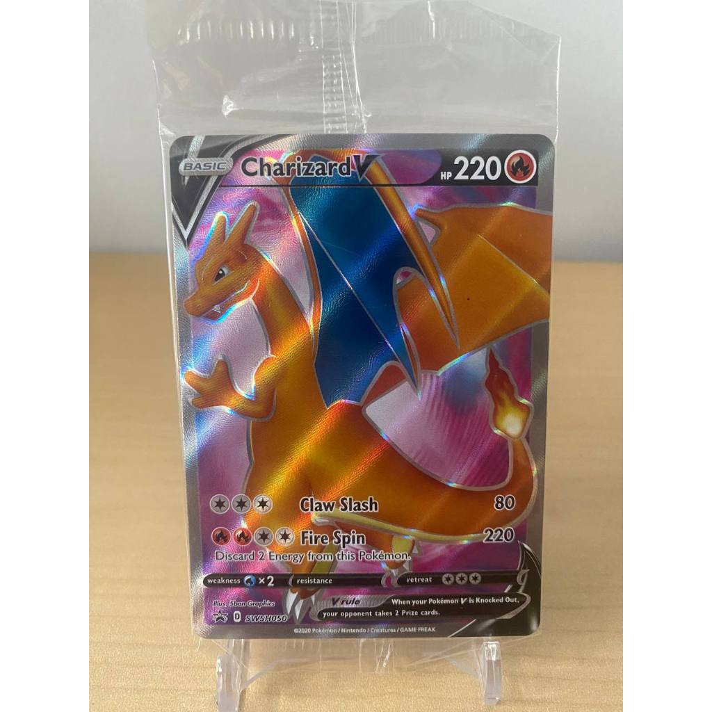 Charizard V - SWSH050 - Sealed Black Star Promo - SWSH Champion's Path ...