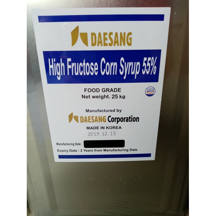 Daesang High Fructose Corn Syrup 55% Can 25kg - Daesang Fructose Syrup ...