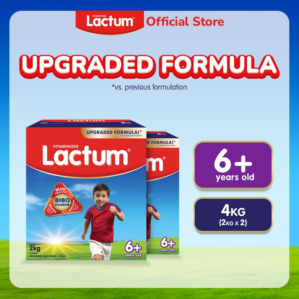 Lactum 6+ Plain Powdered Milk Drink for Children 6 Years Old and Above ...