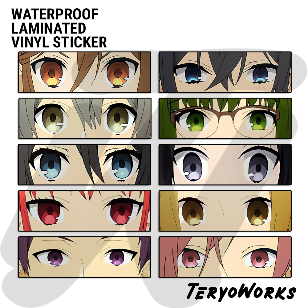 Horimiya Eye Slap Sticker – Anime Vinyl Decal for Laptop, Phone ...