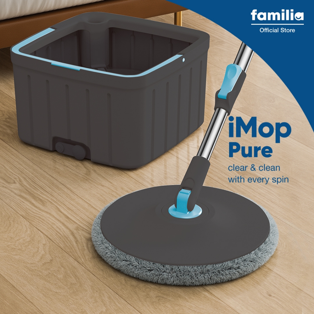 Familia iMop Pure | Flat Microfiber Mop with Bucket for Floor | Shopee ...