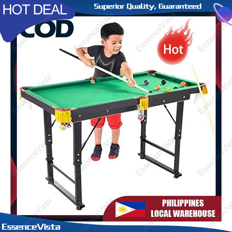 EssenceVista Mini Billiard Table Wooden Tabletop Adjustable Pool Table ...