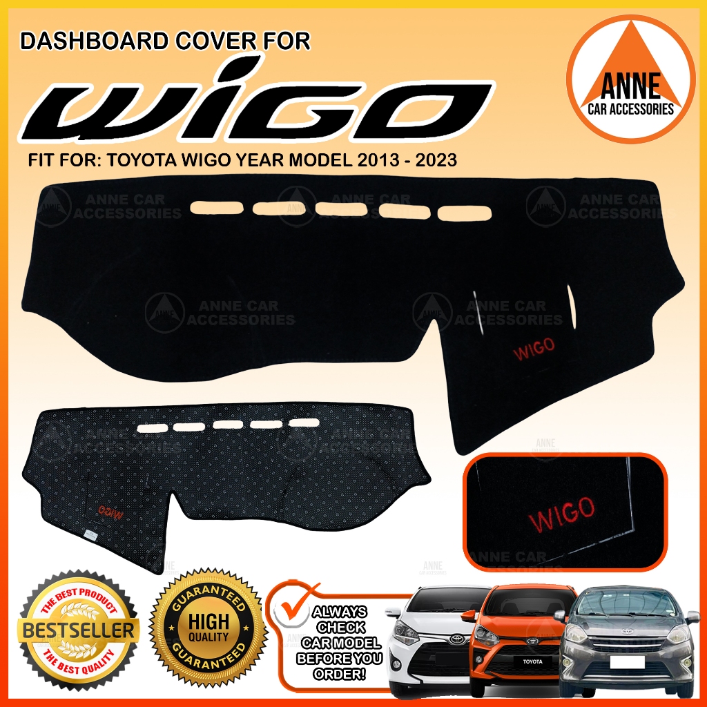 Dashboard Cover for Toyota Wigo 2013 - 2023 / 2024 2025 Non Slip Sun ...