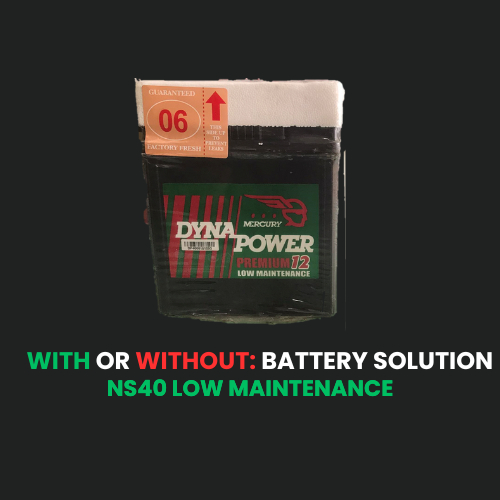 LOW MAINTENANCE NS40 Dyna Power Battery (WITH SOLUTION) | Shopee ...