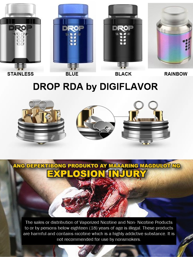 DROP RDA ( REBUILDABLE DRIPPER ATOMIZER ) | Shopee Philippines