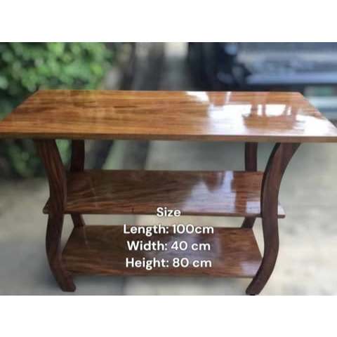 Magkuno console table wooden table iron wood | Shopee Philippines