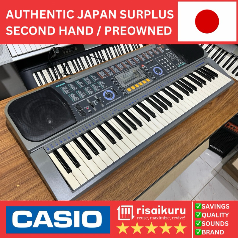 CASI0 CTK-601 High Grade 61-Key Piano Keyboard – Touch Response, Pitch ...