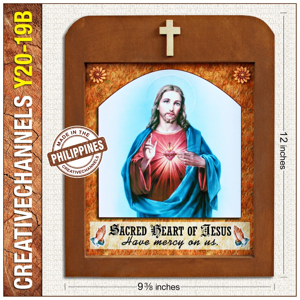 SACRED HEART OF JESUS, Y20-19B, Altar Decor, Catholic Wall Decor ...