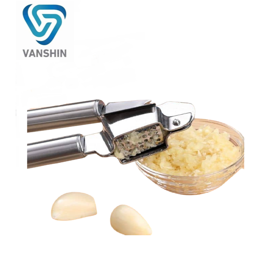 Professional Kitchen Garlic Press Pressure Meshed Stainless Steel ...