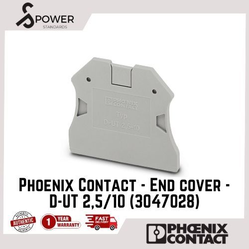 Phoenix Contact End cover - D-UT 2,5/10 (3047028) | Shopee Philippines
