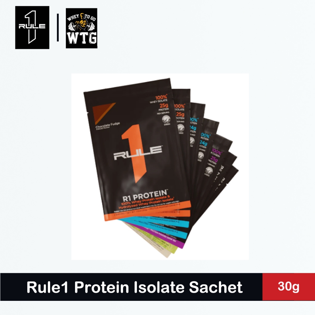 Rule 1 R1 Protein Isolate Sachet 30g | Shopee Philippines