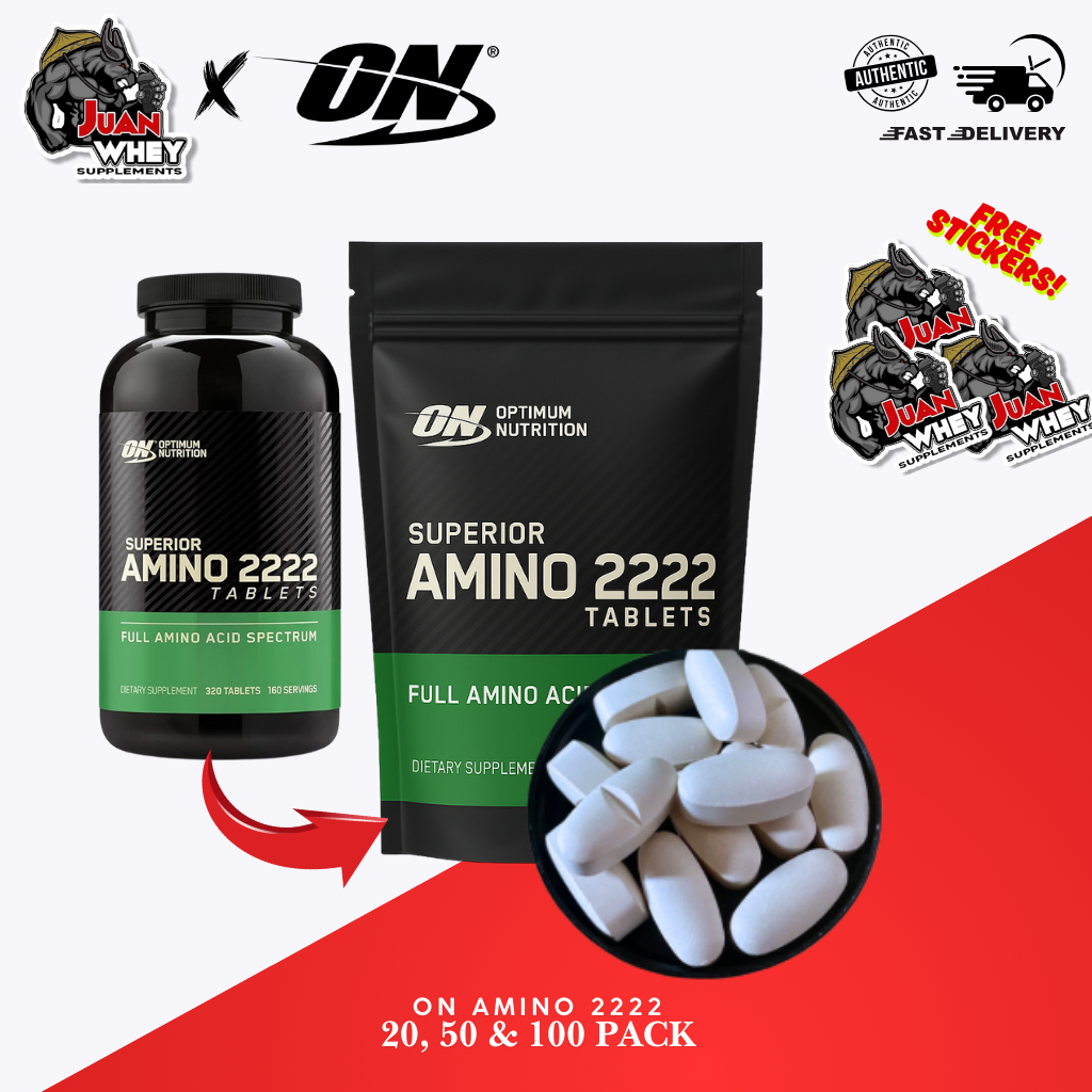 Optimum Nutrition Superior Amino 2222 Amino Acids - 20 | 50 | 100 ...
