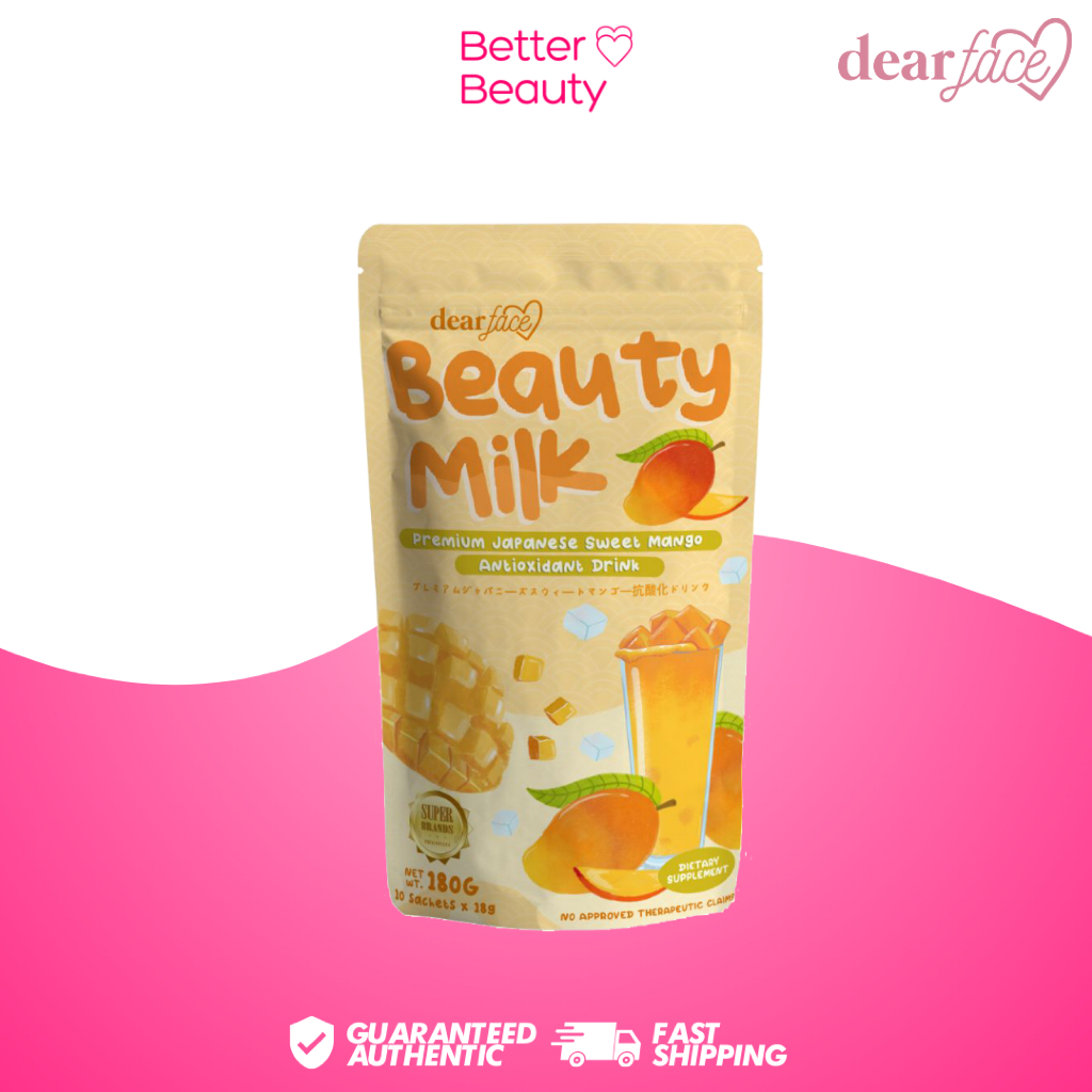 Dear Face Beauty Milk Mango Anti-Oxidant Collagen Powder - 10 Sachets ...