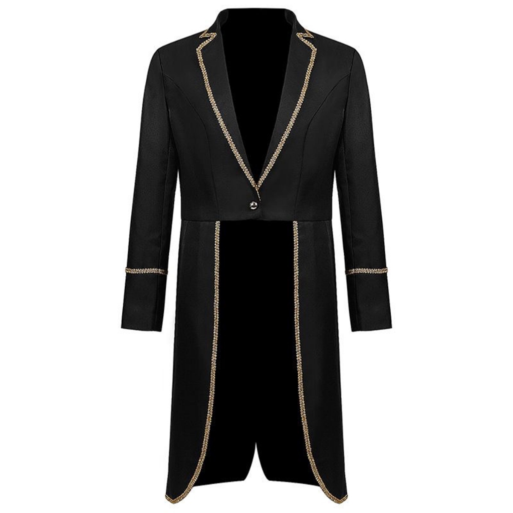 Halloween Tuxedo Medieval Retro Costume Gothic Cosplay Tailcoat Retro ...