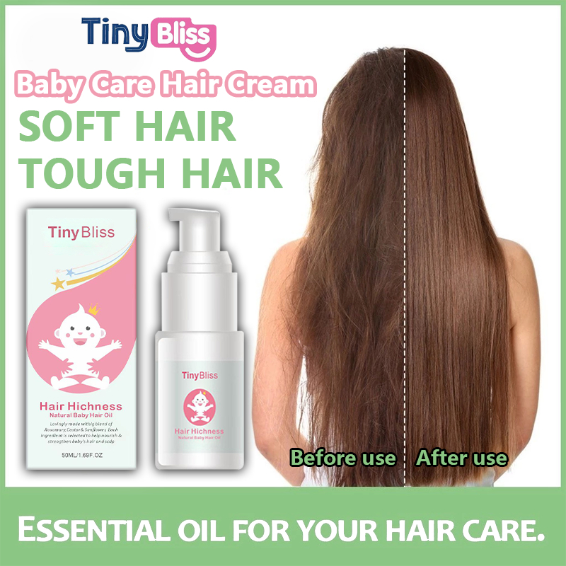 TinyBliss Hair Highness Natural Baby Hair Oil 50ml Promote Stronger ...