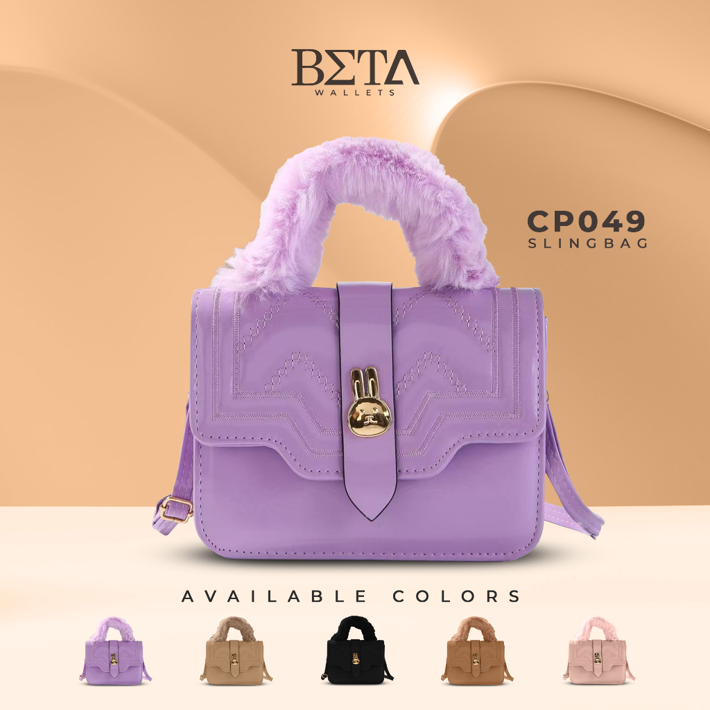 BETA Handbag For Woman PU Leather Ladies Office Elegant Korean Cute ...