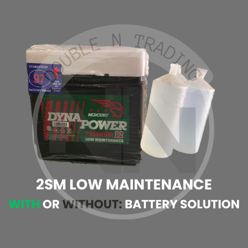 2SM DYNA POWER LOW MAINTENANCE BATTERY (WITH OR WITHOUT SOLUTION) | Shopee Philippines