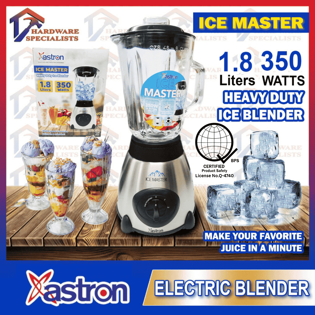 Astron Electric Blender ICE MASTER 1.8 Liters 350W | Shopee Philippines
