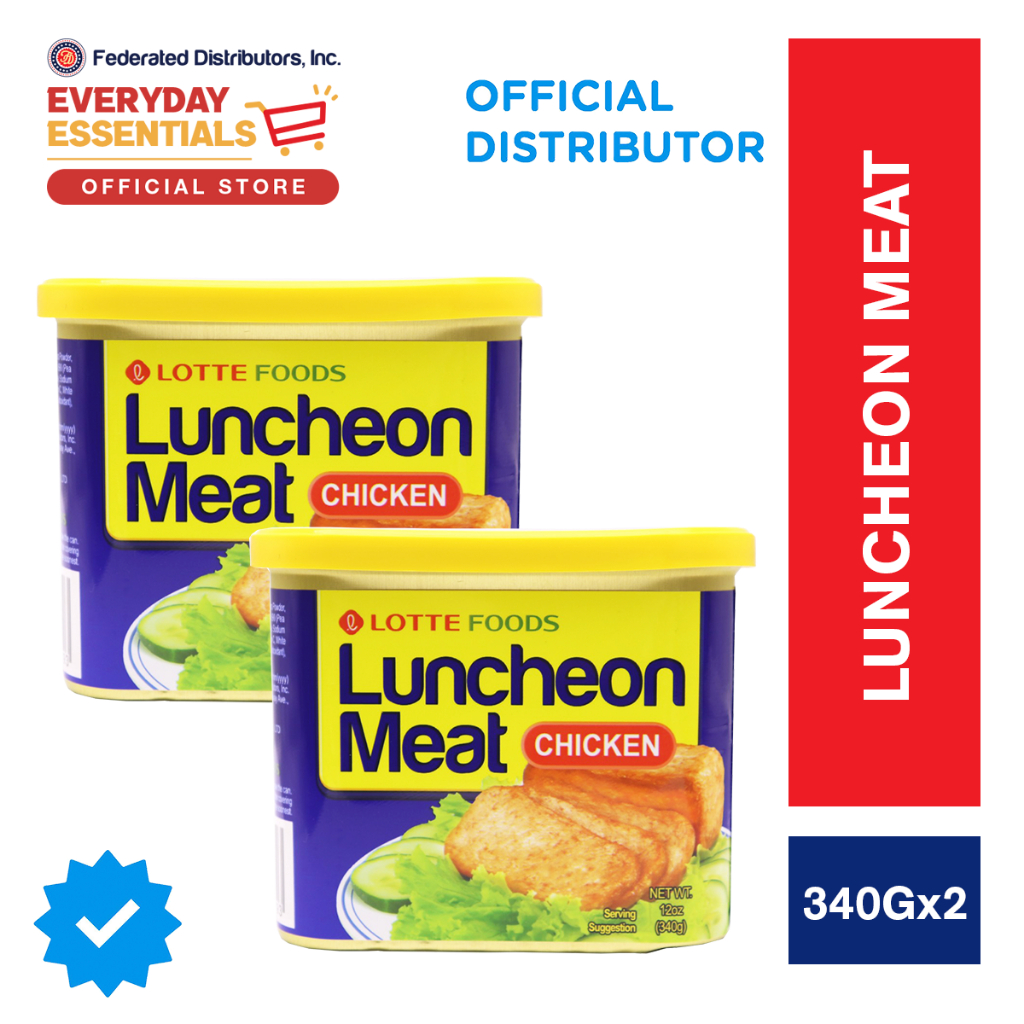 Lotte Chicken Luncheon Meat 340g - Pack of 2 | Shopee Philippines