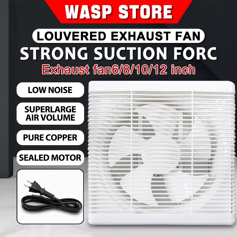 (6/8/10/12inch) Exhaust Fan Wall Mounted / Ceiling Mounted Ventilation ...
