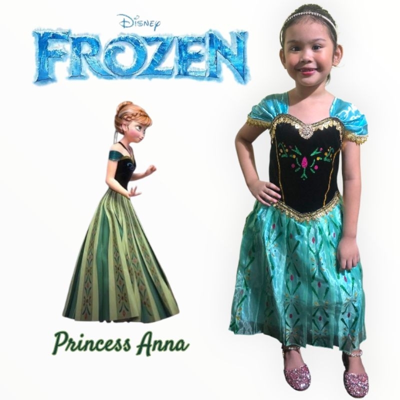 Princess Ana Disney FROZEN Gown Costume | Shopee Philippines