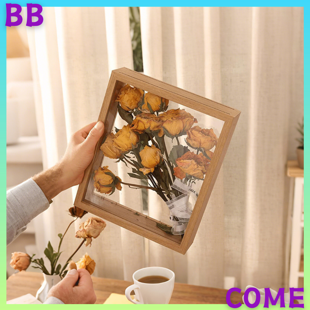 Flower Frame Wooden Hollow Frame Photo Frame DIY Flower Specimen Frame ...