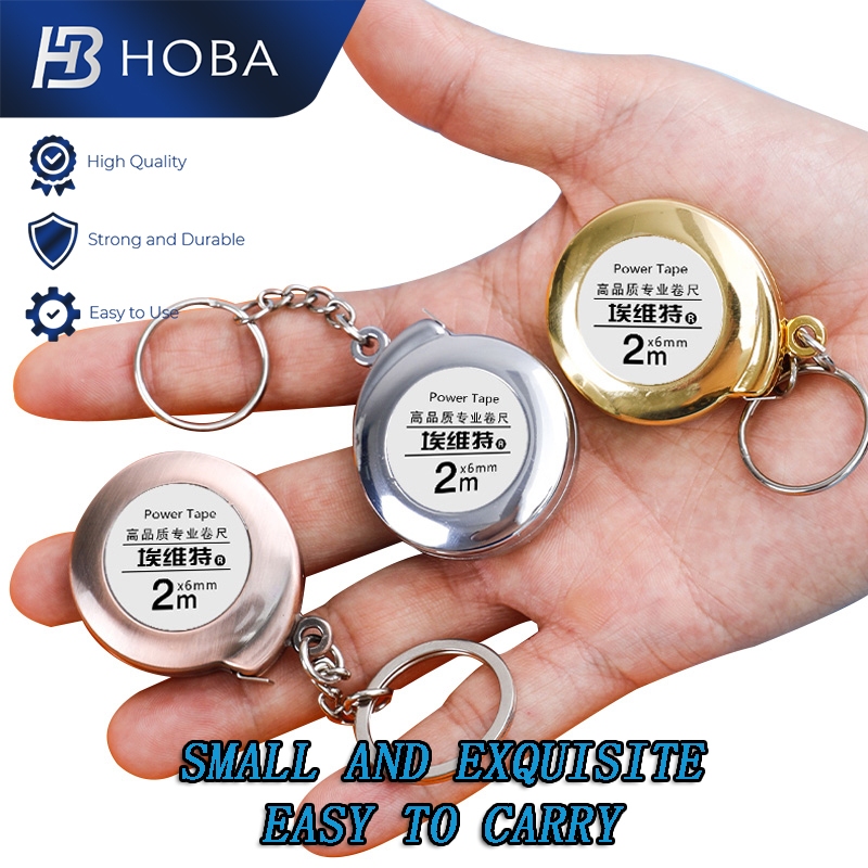 Hoba 2m Tape Measure Mini Keychain Measuring Tape Steel Measuring Tape ...