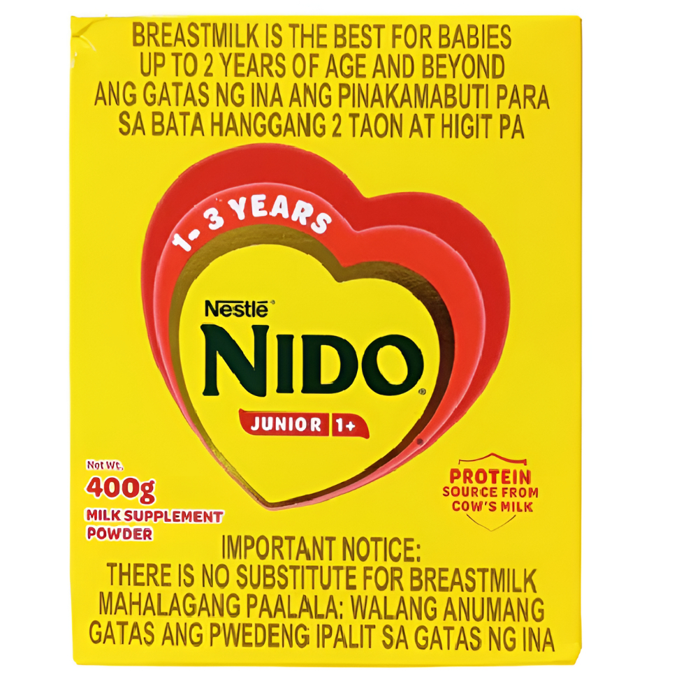 Nido Junior Milk Supplement For Children 1-3 Years Old 400g | Shopee ...