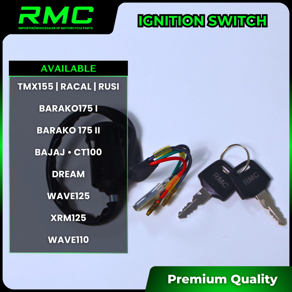 RMC IGNITION SWITCH FOR MOTORCYCLE | Shopee Philippines