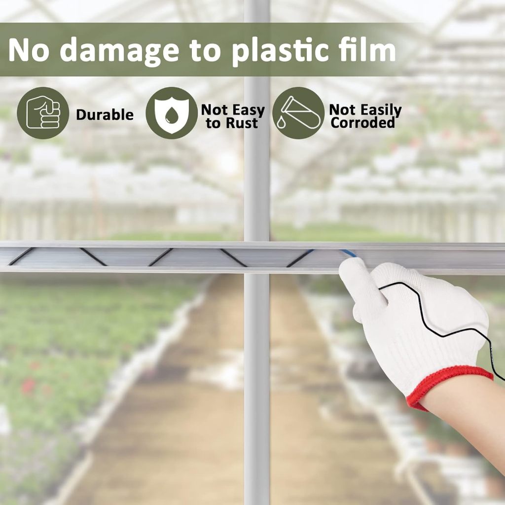 1meter Aluminum Lock Channel with Wiggle Wire SET for Greenhouse ...